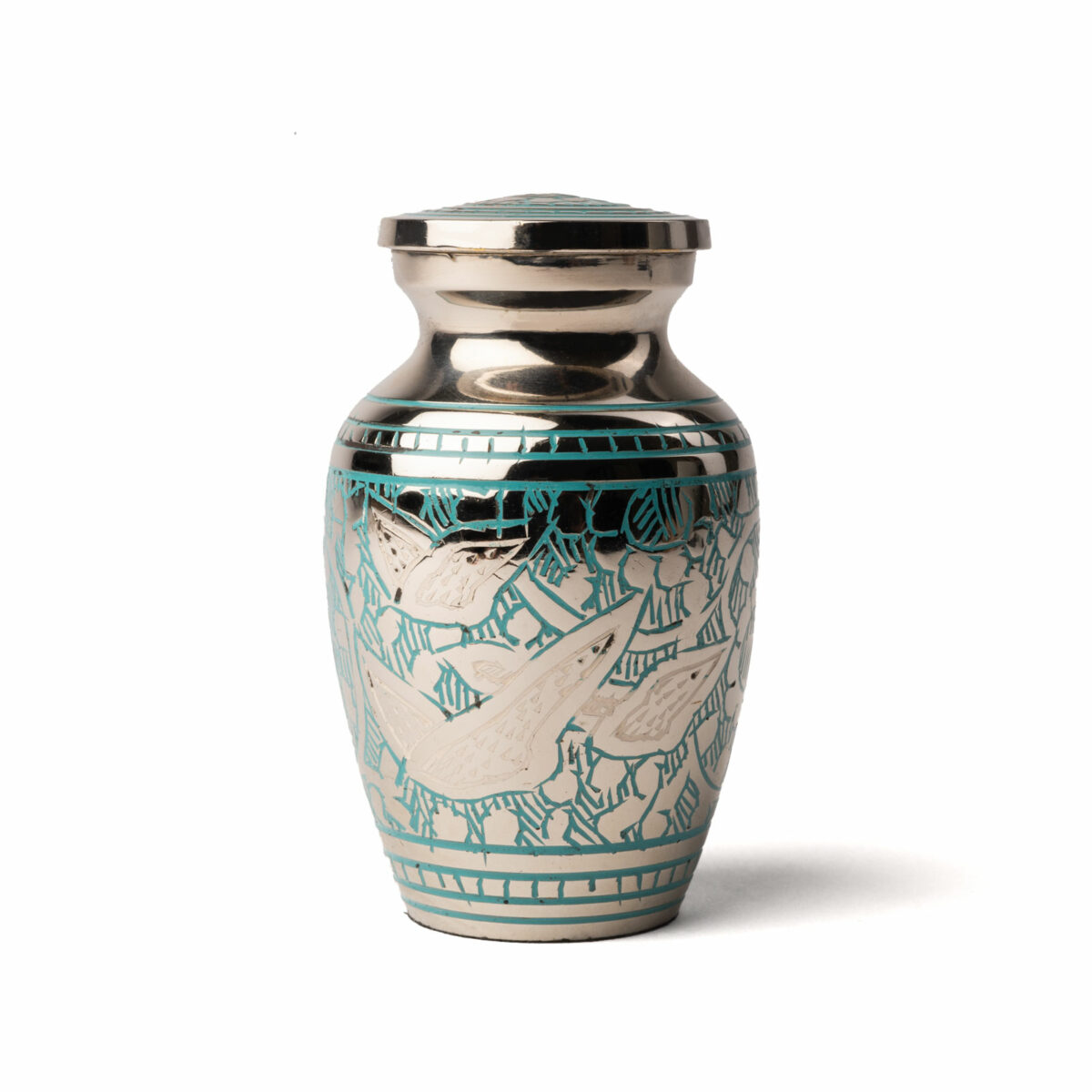 Peace Doves Metal Urn Mini | Lawnswood Pet Cremations